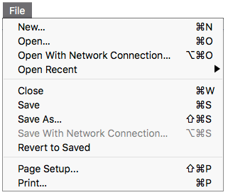 macSVG Menu Commands – macSVG